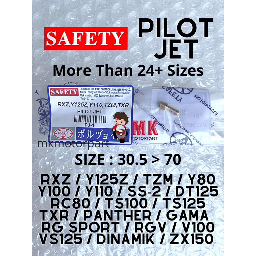 SAFETY PILOT JET RXZ Y125z TZM Y80 Y100 Y110 SS2 Dinamik DT125 RC80 ...