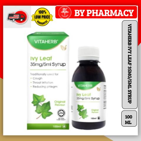 VITAHERB Ivy Leaf Syrup Original (100ml) - For Cough & Flu | Shopee ...