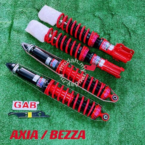 GAB Adjustable Absorber ** Perodua Axia / Bezza GAB HE SERIES Hi Low ...