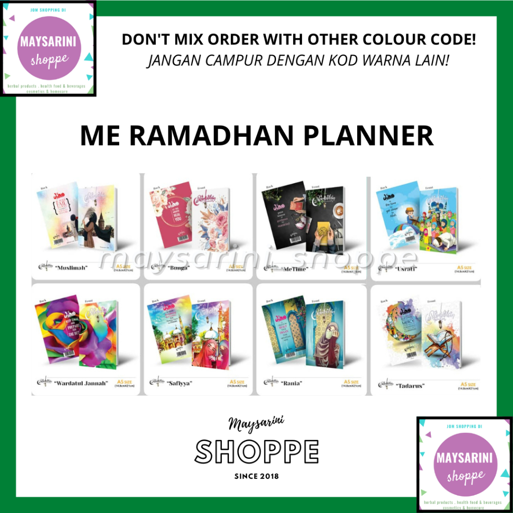 Planner Ramadan 2024 ME Ramadhan Journal A5 Staple Bind | Shopee Malaysia