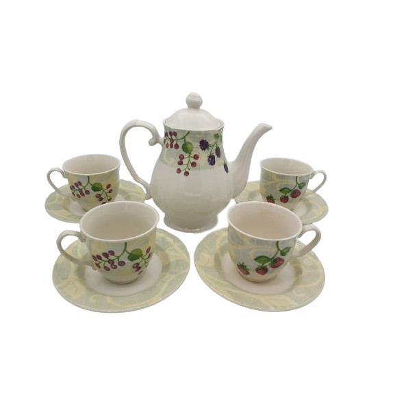 Claytan Ceramic 10pcs Tea Set Lead Safe Microwave Safe Freezer Safe ...