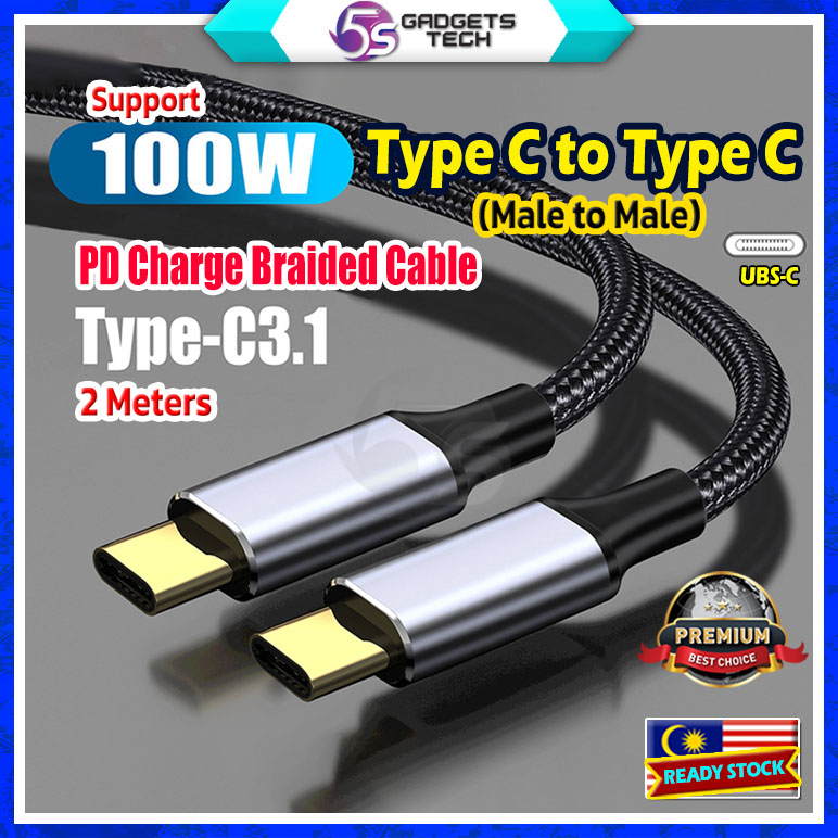 5S USB C To Type C Cable PD100W 60W Fast Charge Data Cable Compatible ...