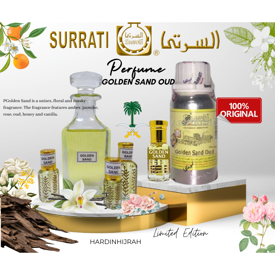 Minyak Wangi Golden Sand Oud Surrati By Surrati Asli Original Arab ...