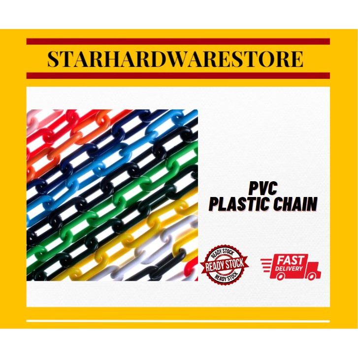 🌟READY STOCK🌟 PVC PLASTIC CHAIN 6MM X 20M | Shopee Malaysia