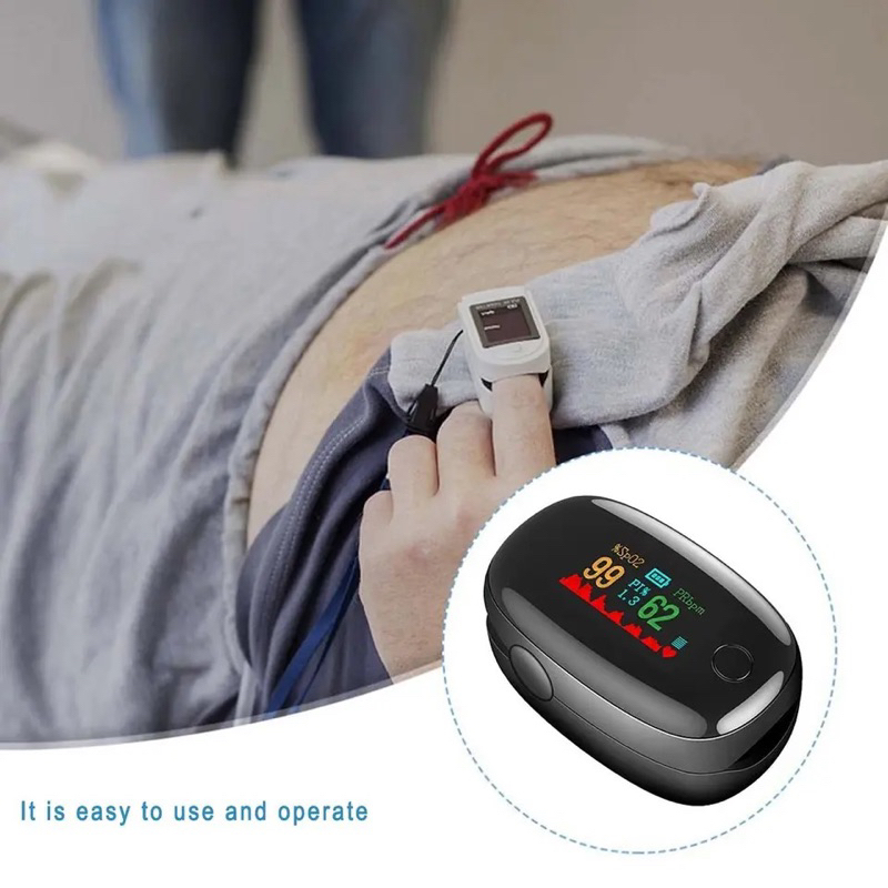Fingertip Pulse Oximeter LED Screen Display Mini SpO2 Oxygen Saturation ...