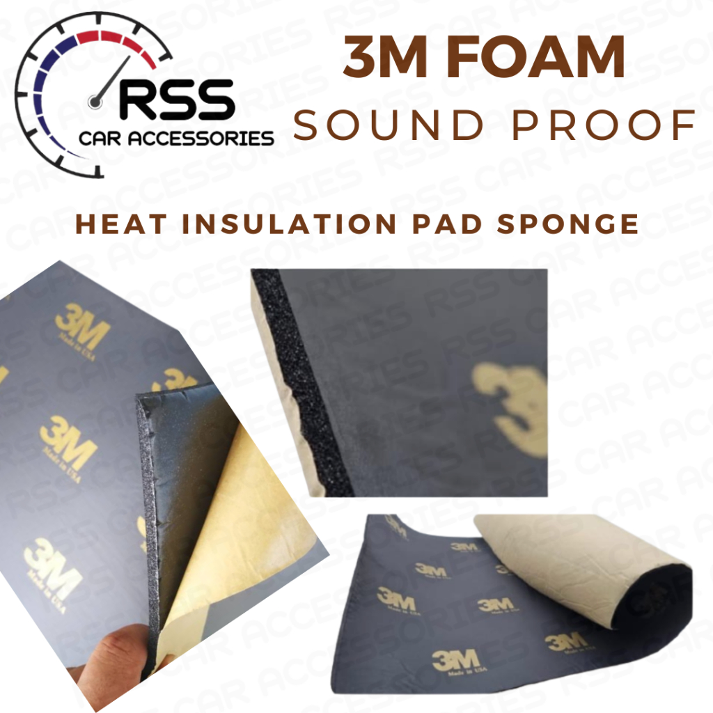 3M CAR DORR SOUND ABSORBING SPONGES SOUND PROOF FORM | Shopee Malaysia