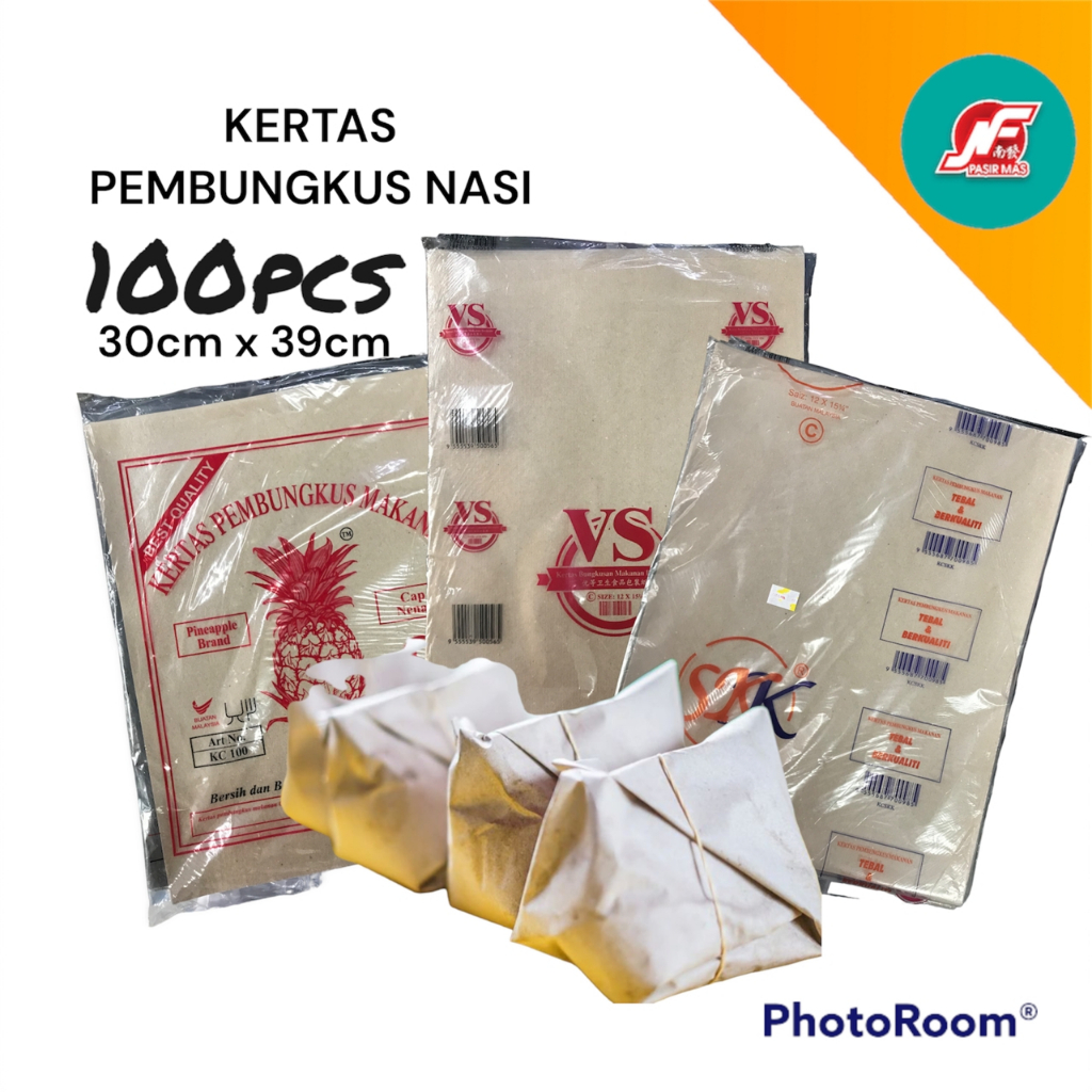 FOOD WRAPPING KERTAS PEMBUNGKUS NASI PEMBUNGKUS MAKANAN | Shopee Malaysia