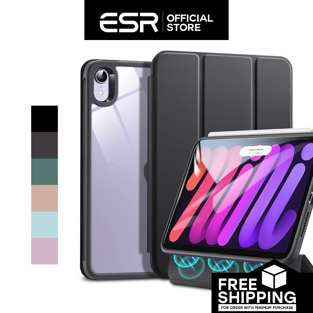 ESR Rebound Hybrid Pro Removable Front PU Cover with PC Back for iPad Mini 6 2021 | Shopee Malaysia