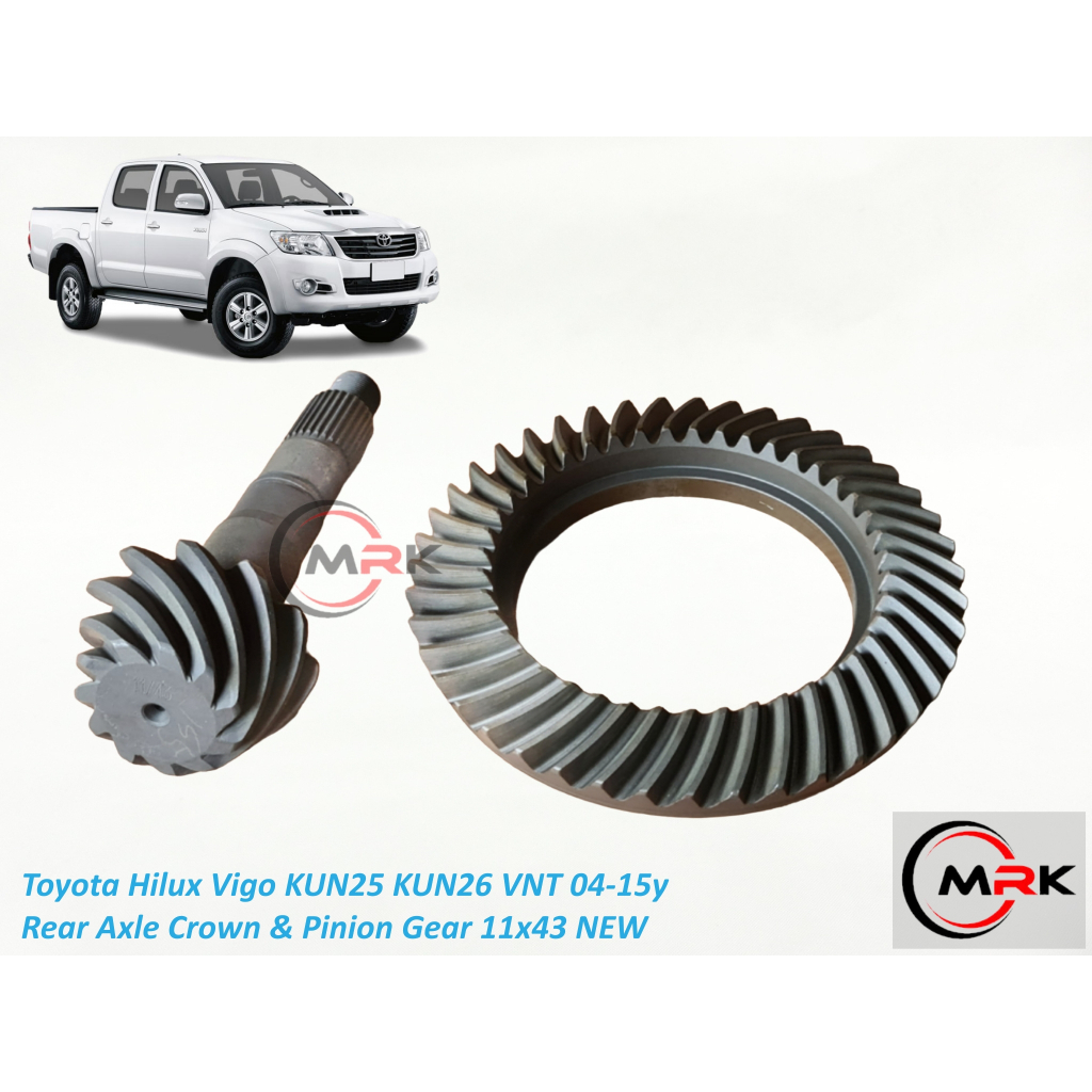 Toyota Hilux Vigo KUN25 KUN26 VNT 04-15y Rear Axle Crown & Pinion Gear ...