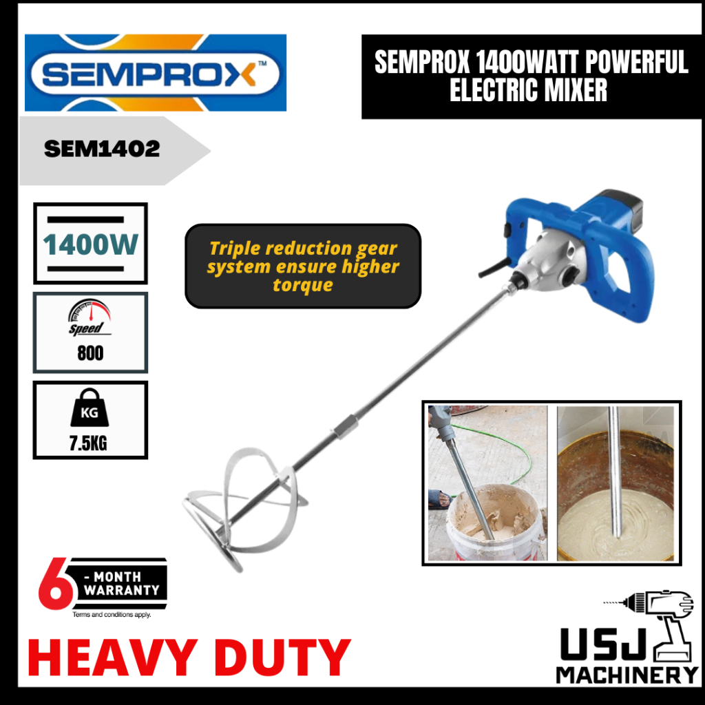 SEMPROX 1400Watt Powerful Electric Mixer SEM1402 - Heavy Duty for ...