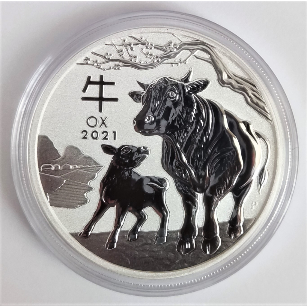 2021 Australia Lunar Ox 1 oz .9999 Silver Coin Series III BU in Mint's ...