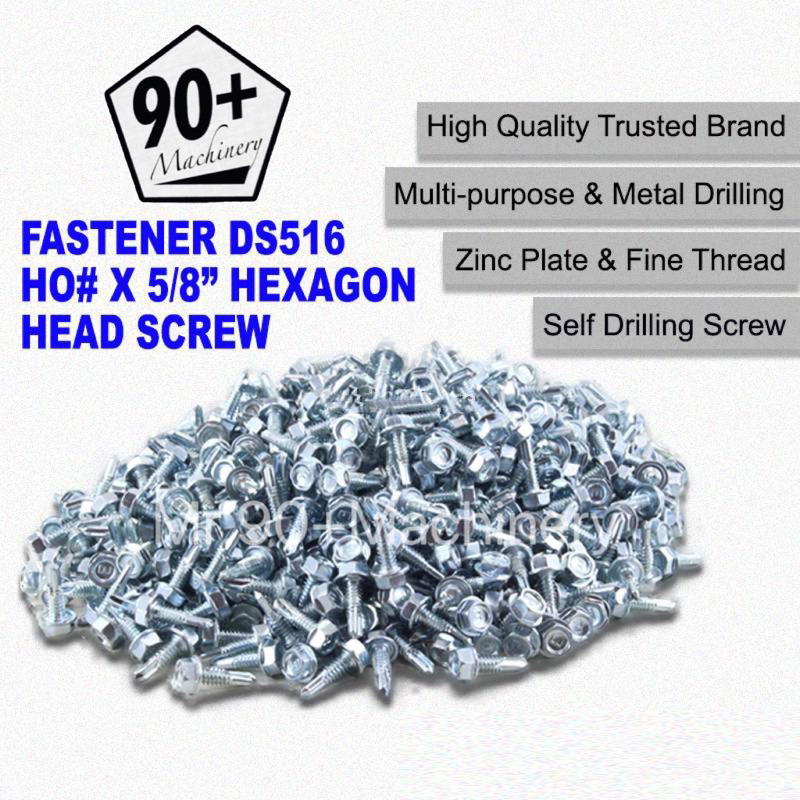 (MK)DS-HO 516 (ZPH) #10 x 5/8 1000pcs SELF DRILLING SCREW Screw Besi ...