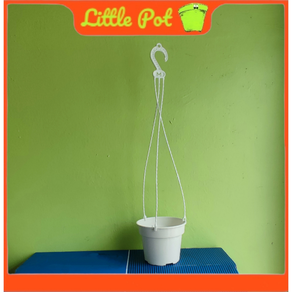 15cm White Flower Pot Hanging Pot Pasu Bunga Pasu Putih Pasu Gantung+ ...