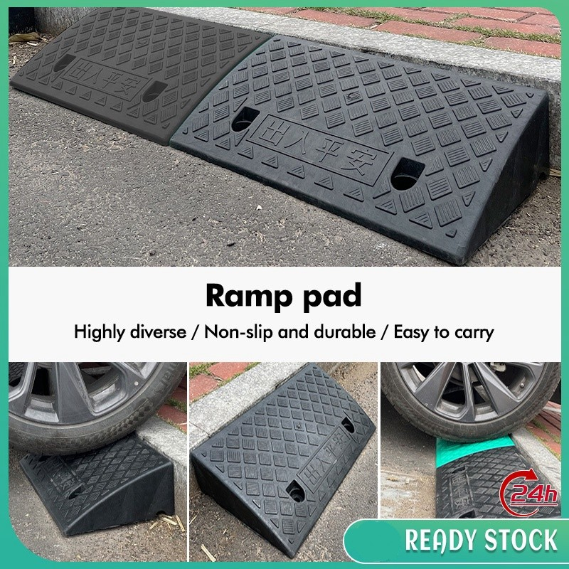 【COD】Car Kerb Ramp Mat Curb Ramp Pad Heavy Duty Ramp Motorcycle Ramp ...