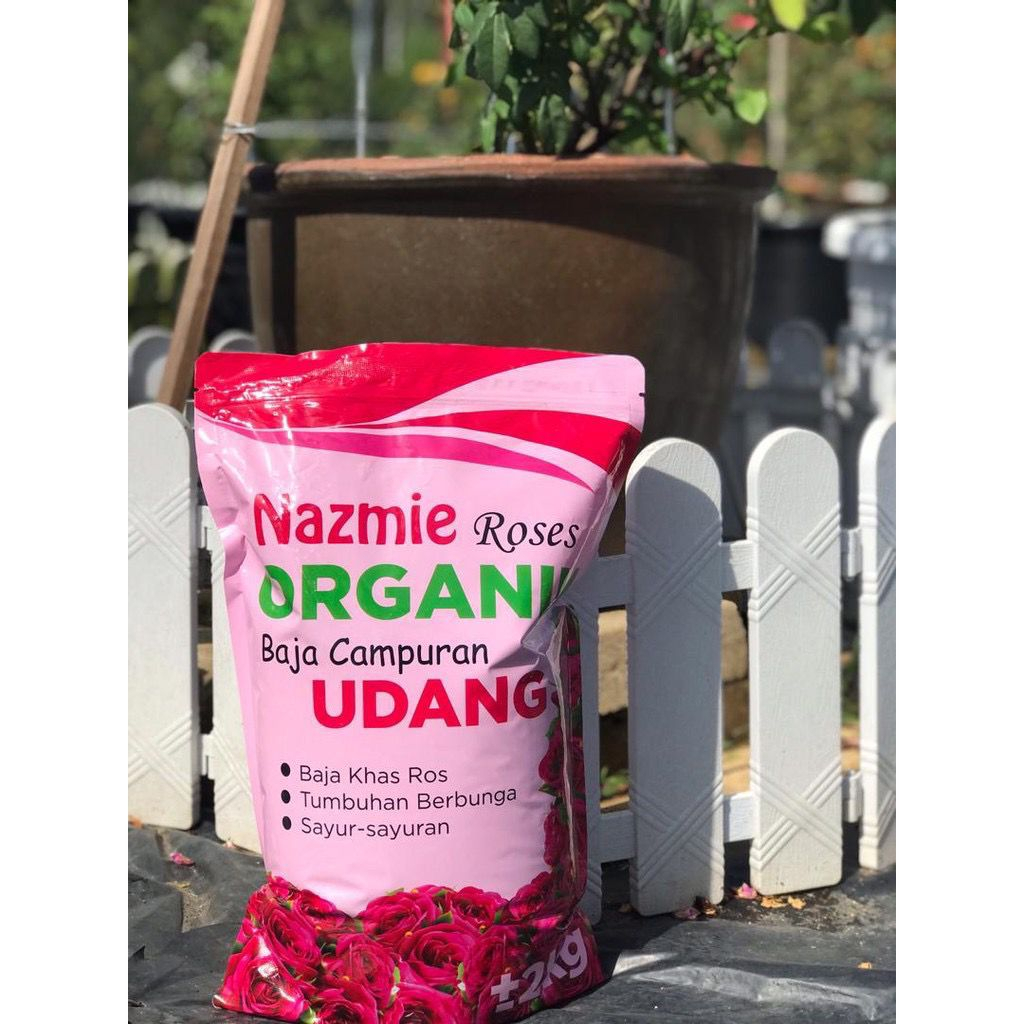 100 % ORIGINAL Baja Campuran Udang/baja organik Nazmie Ros Garden ...