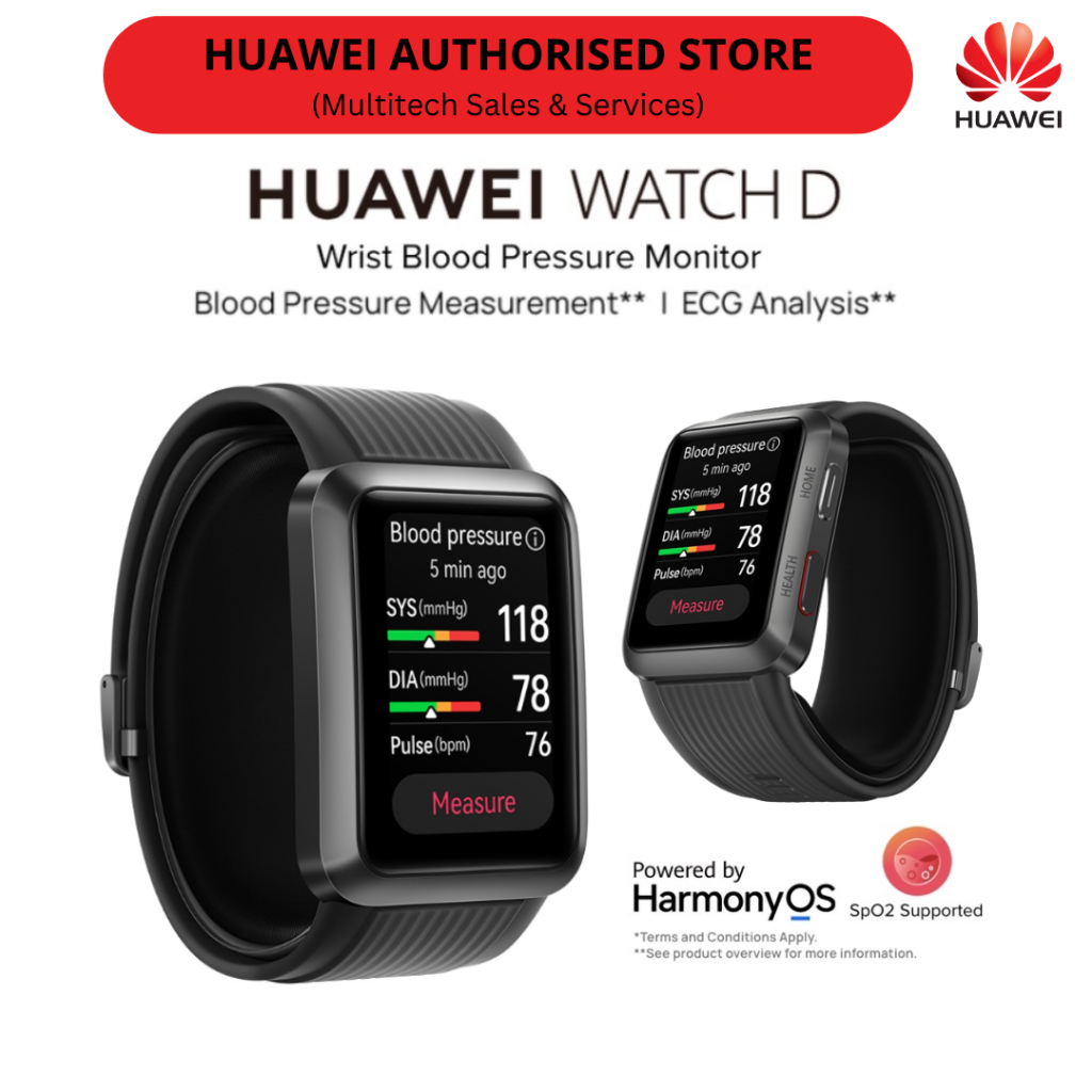 Huawei Watch D Smartwatch Blood Pressure Measurement ECG Analysis SpO2 ...