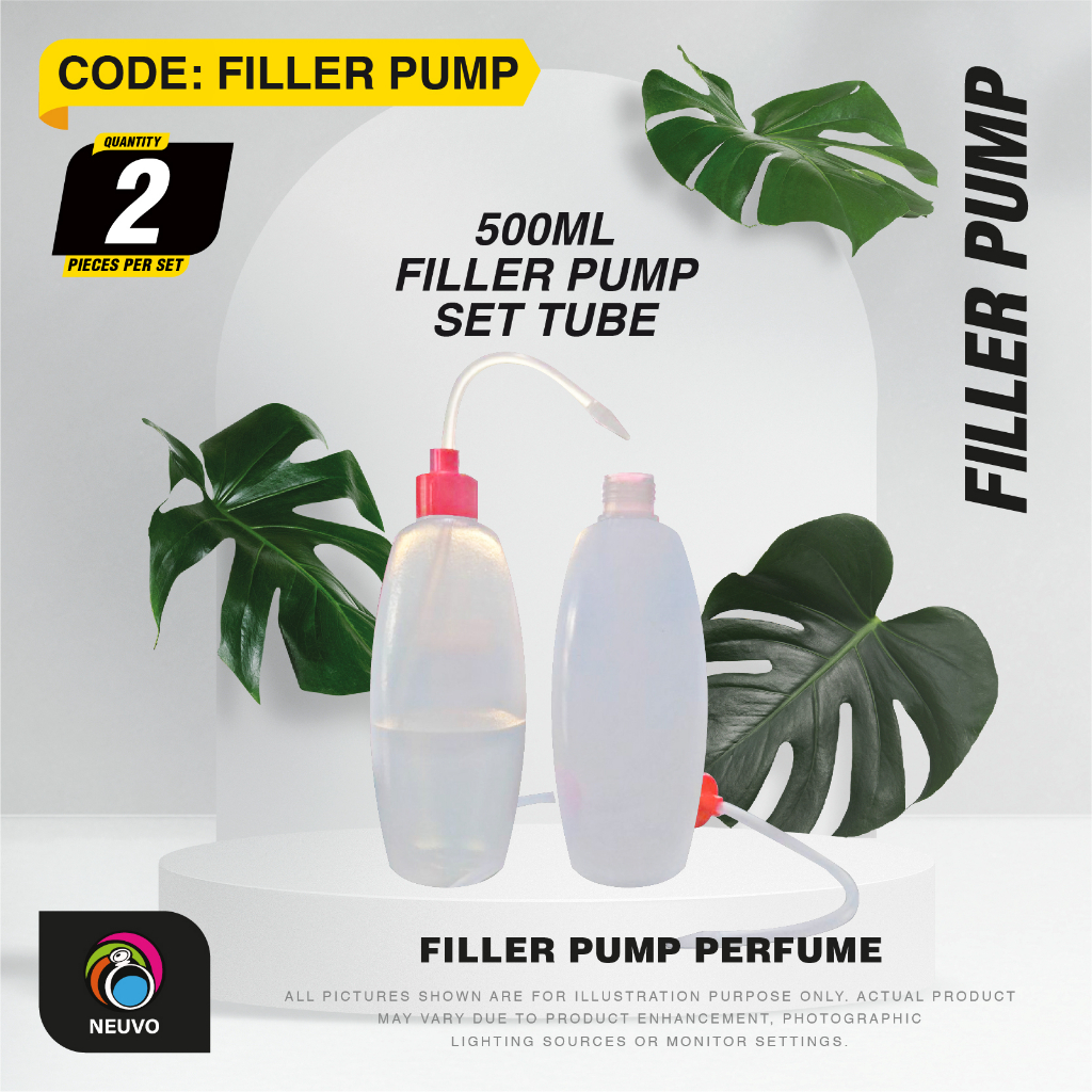 {2 PSC} FILLER PUMP 500ml /ISI PATI PERFUME /AIR FRESHENER / ALCOHOL ...