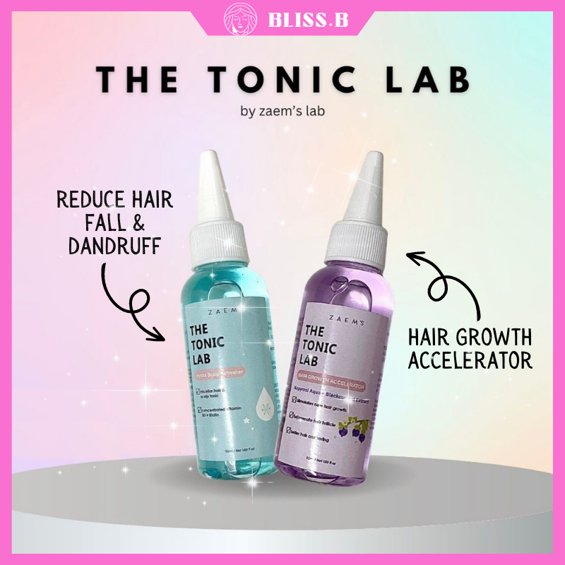 ZAEM The Tonic Lab Scalp Refresher 50ml/ Hair Growth Accelerator 50ml ...