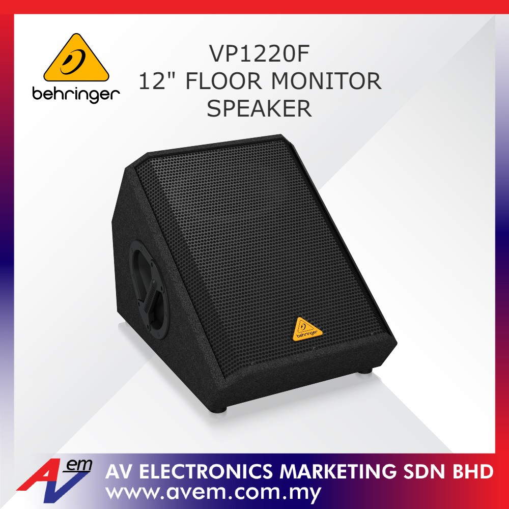 BEHRINGER EUROLIVE VP1220F Professional 800-Watt Floor Monitor with 12 ...