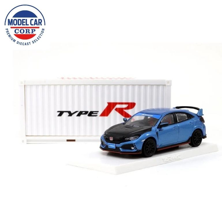 Tarmac Works Honda Civic Type R FK8 Brilliant Blue / Black Bonnet T64 ...