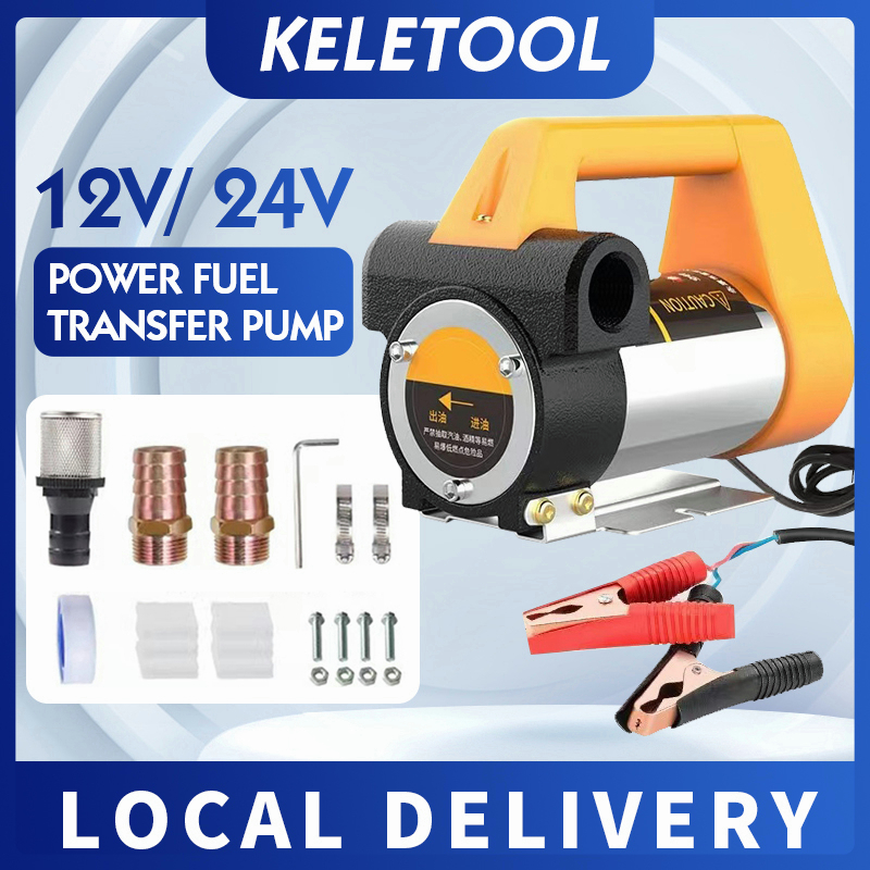 Electric Fuel Transfer Pump 12V Auto Refueling Oil Pump Oil Diesel ...