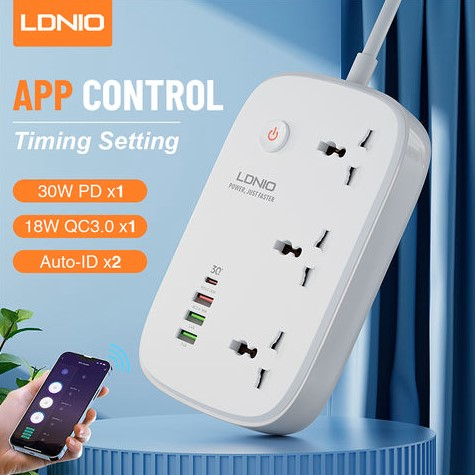 LDNIO SCW3451 SCW1050 WIFI Smart Control Power Plug Strip Intelligent ...