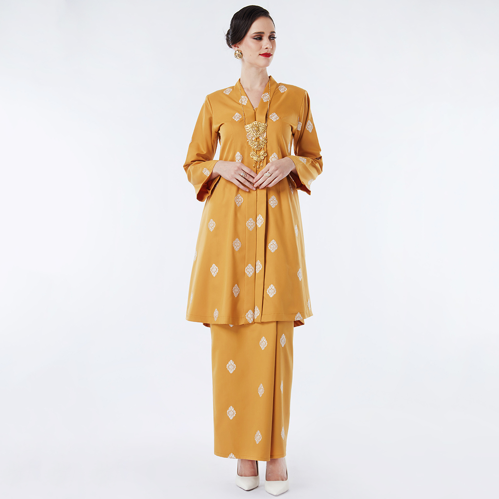 INHANNA Iris Embroidered Long Kebaya | Shopee Malaysia