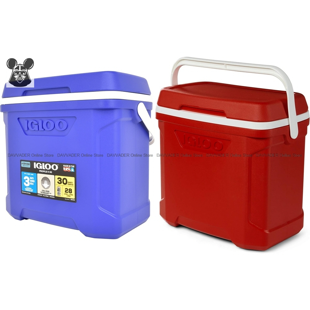 IGLOO Profile II 30 - 28L Insulated Container Hard Ice Cooler Box Chest ...