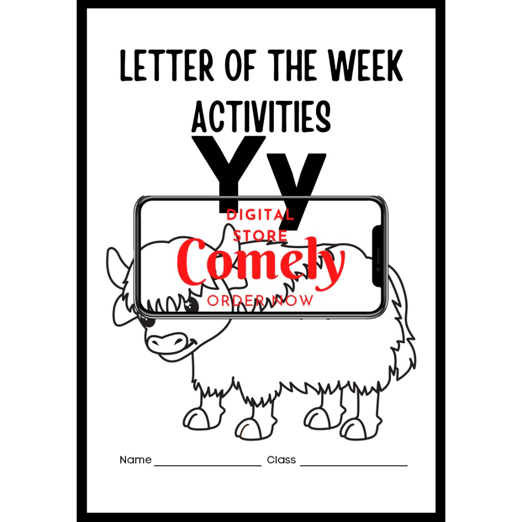 PRESCHOOL WORKSHEET [EDITABLE] Alphabet Activity Pages Letter Yy ...