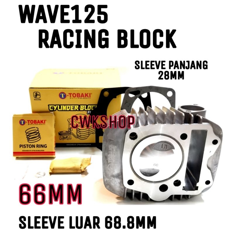 TOBAKI BLOCK WAVE125 RACING BLOCK 66MM TOBAKI | Shopee Malaysia