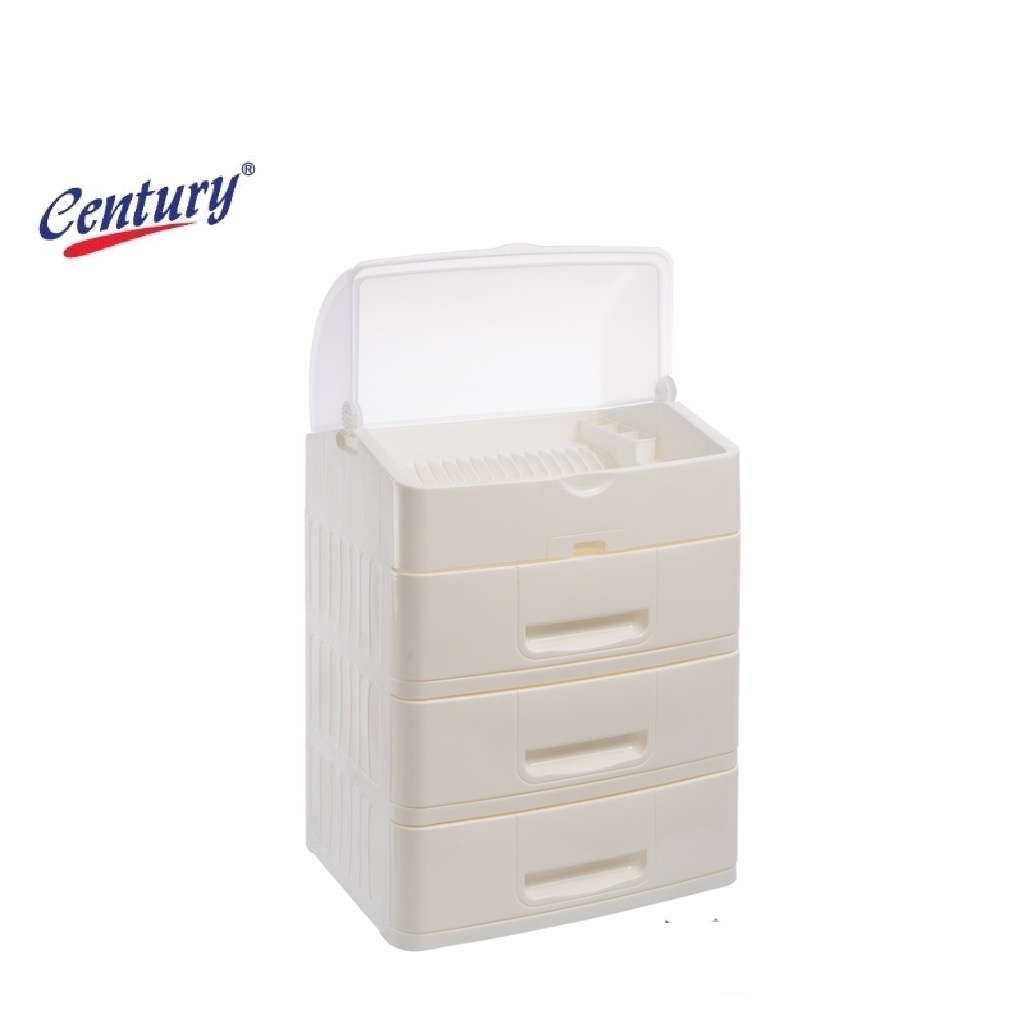 Century Dish Drainer With Drawer With Cover With Lid Bowl Plate Rack ...