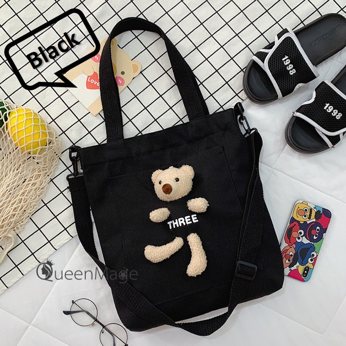 Teddy Cute Tote Bag Student Tote Bag Aesthetic Cute Bag Tote Bag Women ...