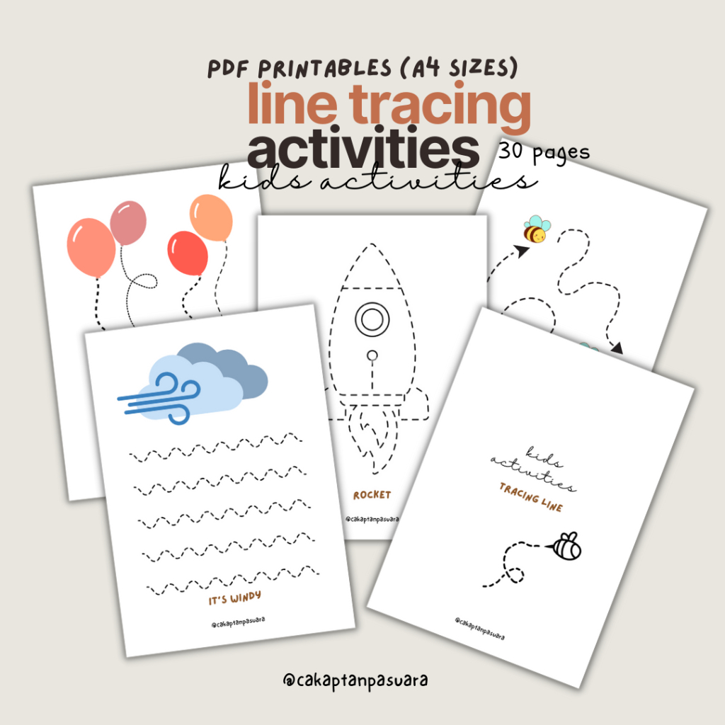 Line Tracing Activities for Baby & Toddler Preschool Kindergarten ...