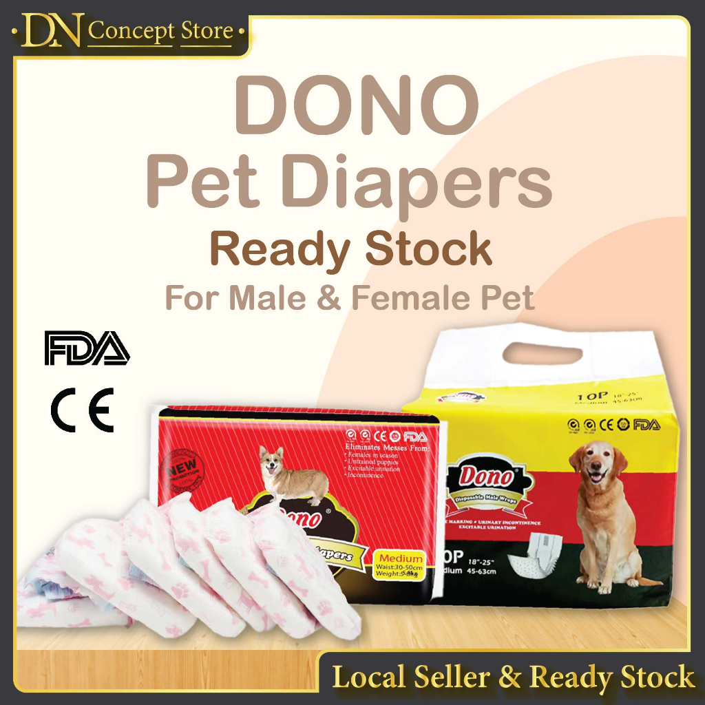 ☀️DONO☀️ Pet Diapers Disposable Diapers Male & Female Wrap Manner Belt ...