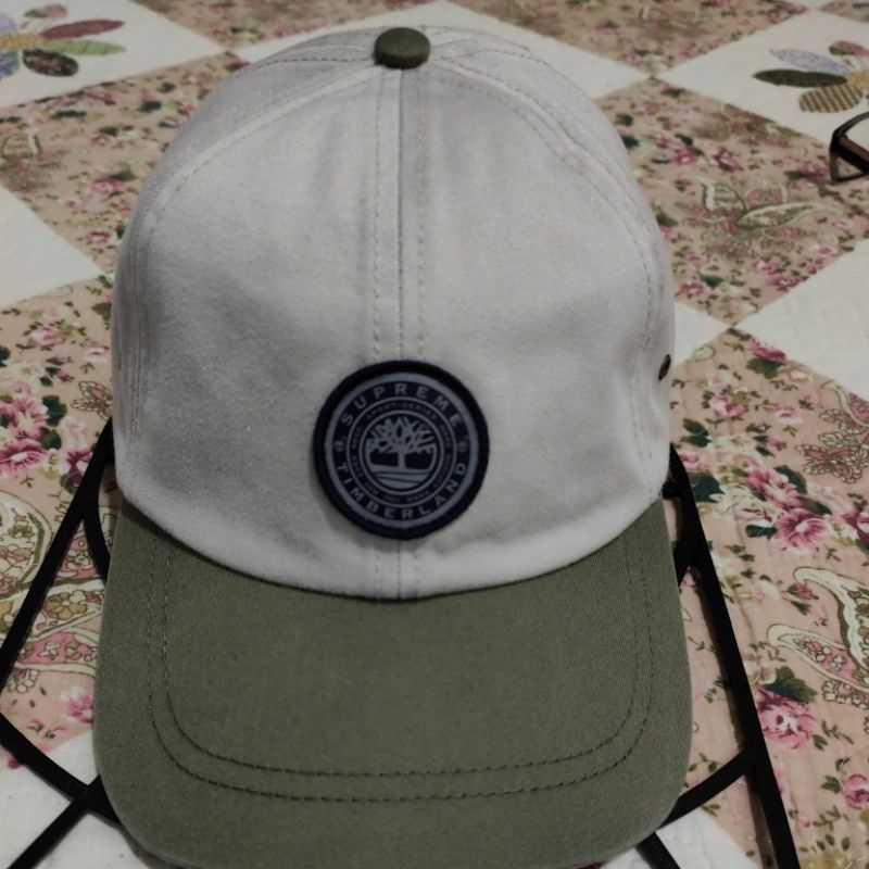 Cap supreme Collab Timberland 6 Panel new tag | Shopee Malaysia