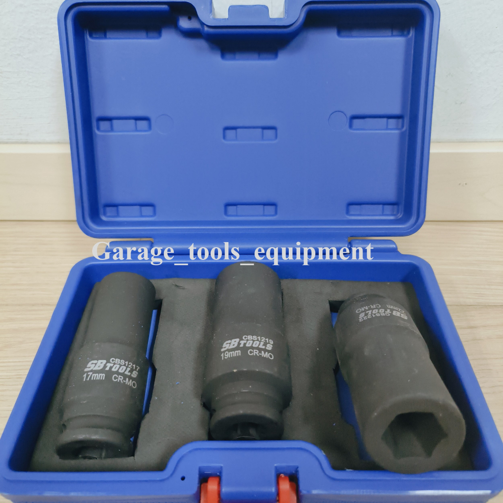 SB Tools 3Pcs Harmonic Balancer Pulley Socket Set (17, 19, 22mm ...