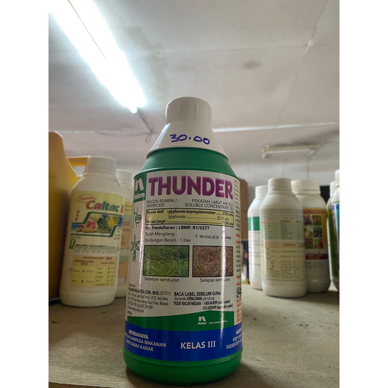 Thunder Racun Rumput Rumpai Lalang Lambat Mati Racun Serap | Shopee ...