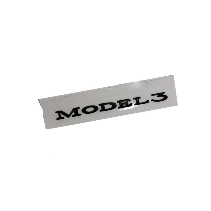 Tesla MODEL3 Model 3 Car Rear Back Trunk Logo Replace Letters ABS ...