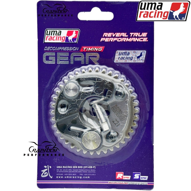 UMA RACING 100% ORIGINAL ADJUSTABLE TIMING GEAR DECOMPIN CNC Y15ZR ...