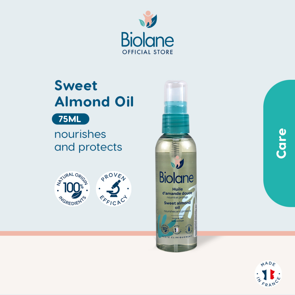*Exp Jan 2024 Biolane Baby Sweet Almond Oil Spray (75ml) | Shopee Malaysia