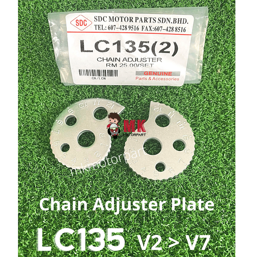 (2Pcs/Set) PLATE Chain Adjuster Yamaha LC135(2) / LC135 New v2 v3 v4 v5 ...
