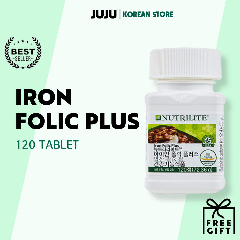 🎁Korea Version🎁 Amway Nutrilite Iron Folic Plus (120 tablets) | Shopee ...