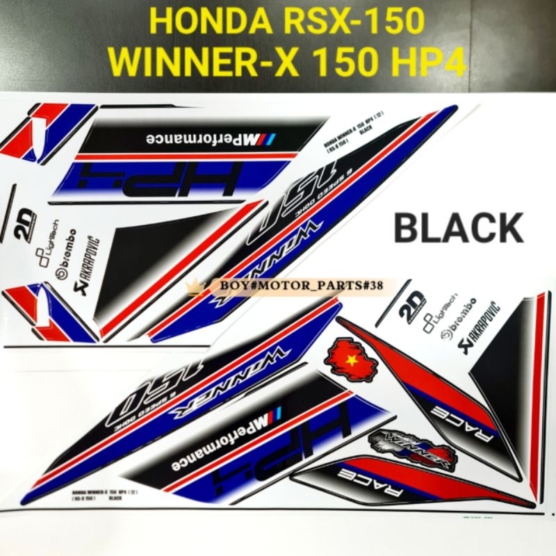HONDA RSX 150 WINNER - X HP4 BODY STICKER ( READY STOCK ) | Shopee Malaysia