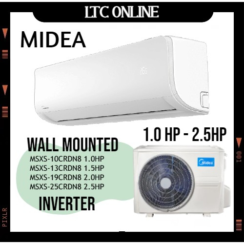 Midea Air Conditioner Wall Mounted Inverter R32 1.0HP - 2.5HP MSXS Extreme Save Series | Shopee ...