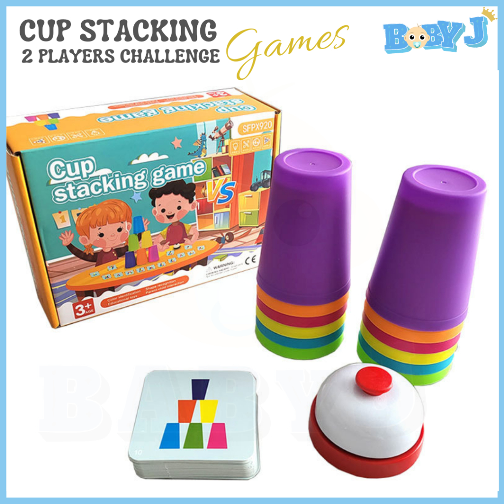 Stacking Cup Toys For Kids With Timer | Shopee Malaysia