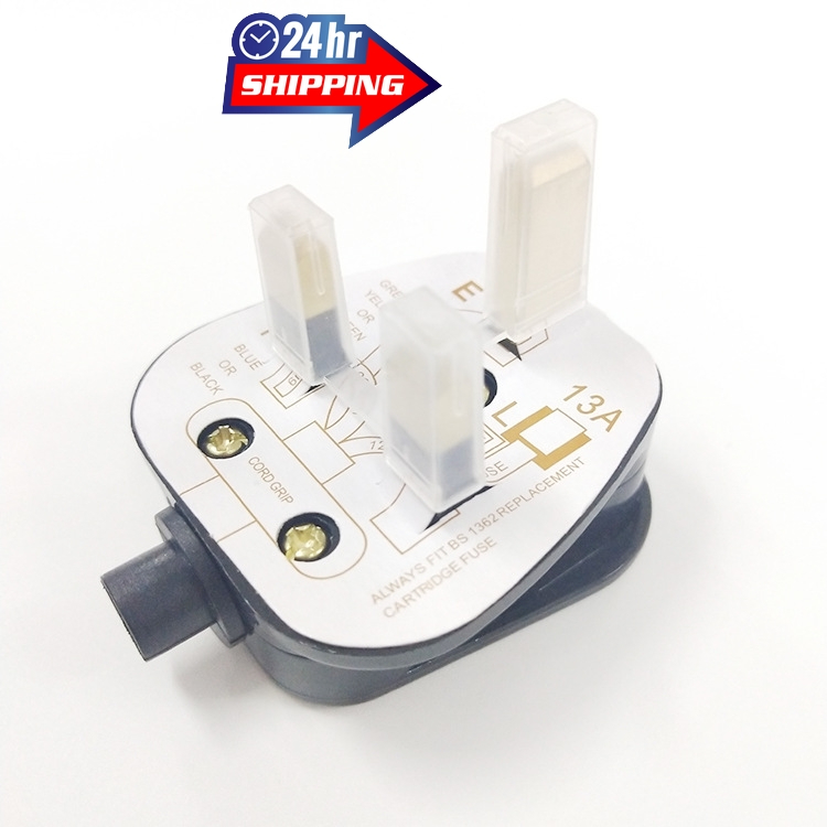 Sirim Safety Mark Black Plug Top 13A Fused 3 Pin High Quality Pure ...