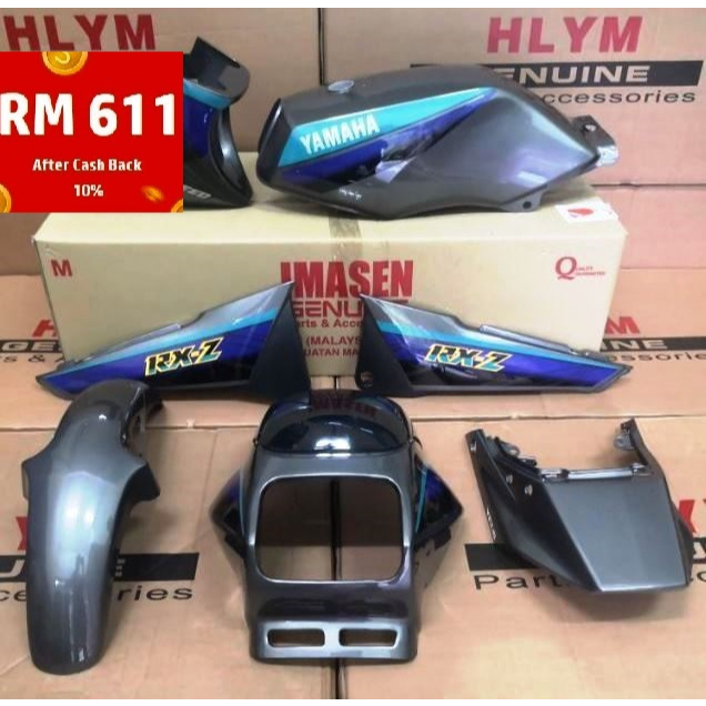 🔥Y561 YAMAHA RXZ IMASEN GREY PASIR/RXZ HLYM MUDGUARD TEBAL🔥COVER SET ...