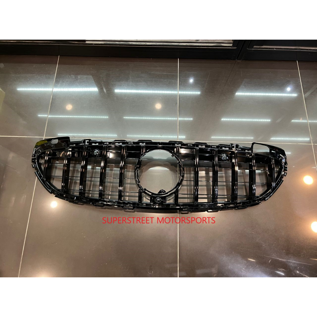 Mercedes Benz W206 GT Grille Gloss Black | Mercedes W206 Bumper Grille ...
