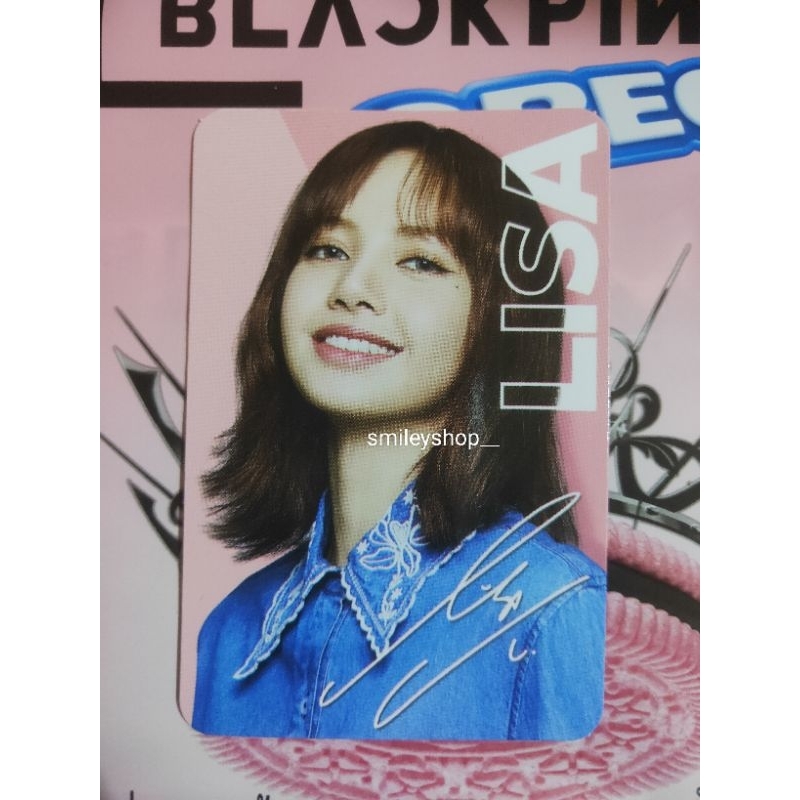 LISA BLACKPINK X OREO OFFICIAL PHOTOCARD | Shopee Malaysia