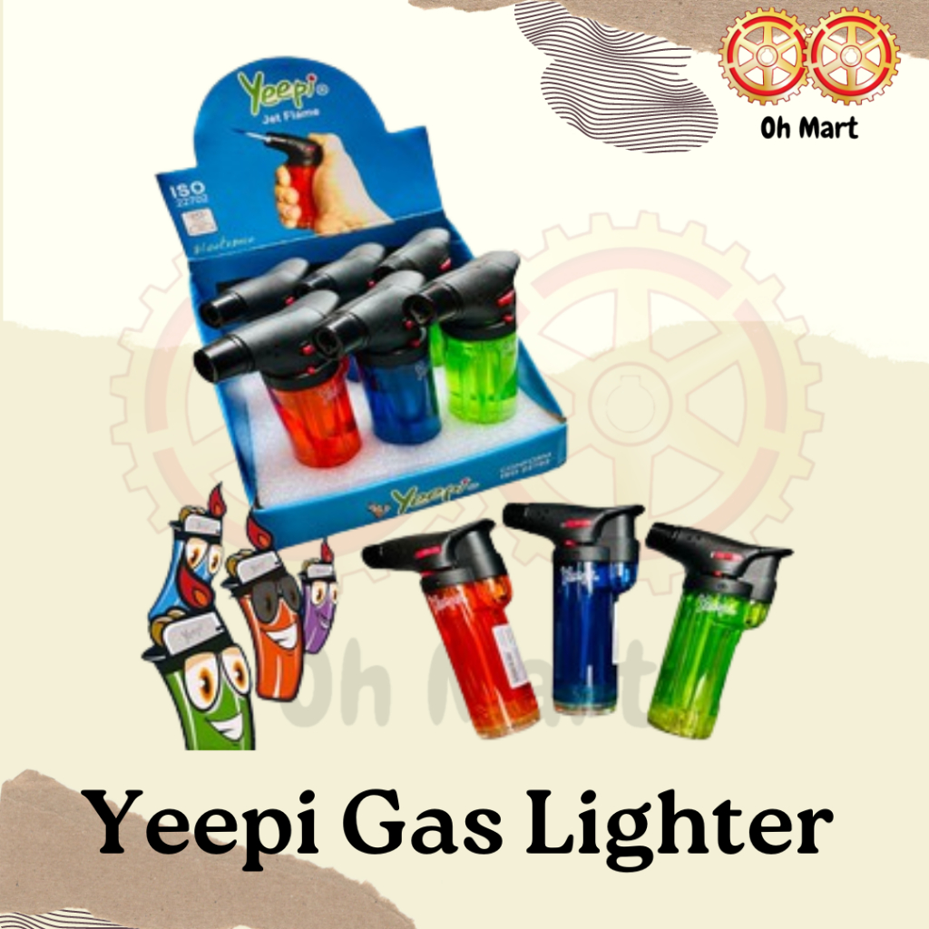 Yeepi Refillable Gas Lighter (Jet Flame) -6pcs | Shopee Malaysia